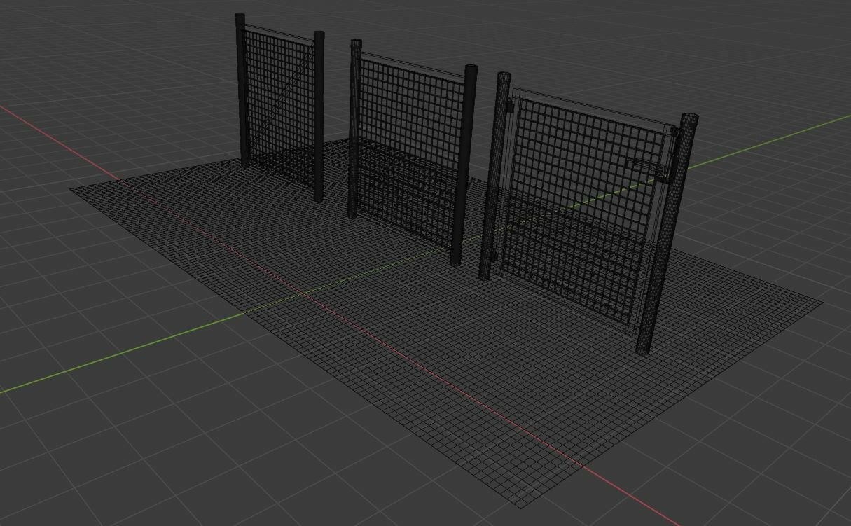 ArtStation - Fence 3 - 3D-Model | Game Assets