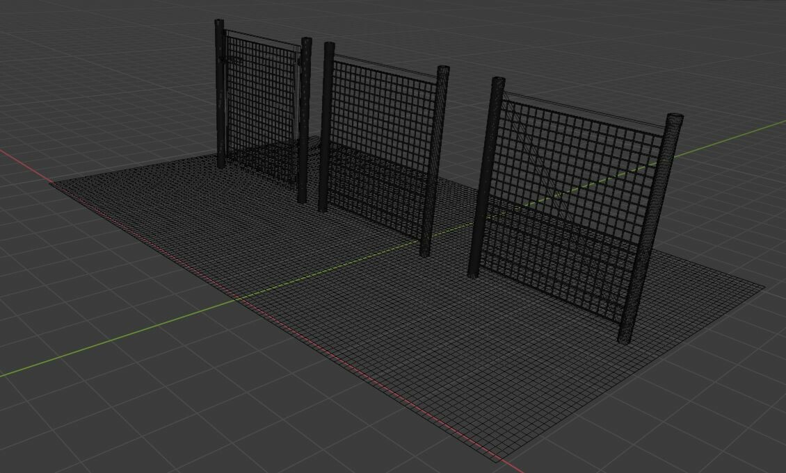 ArtStation - Fence 3 - 3D-Model | Game Assets