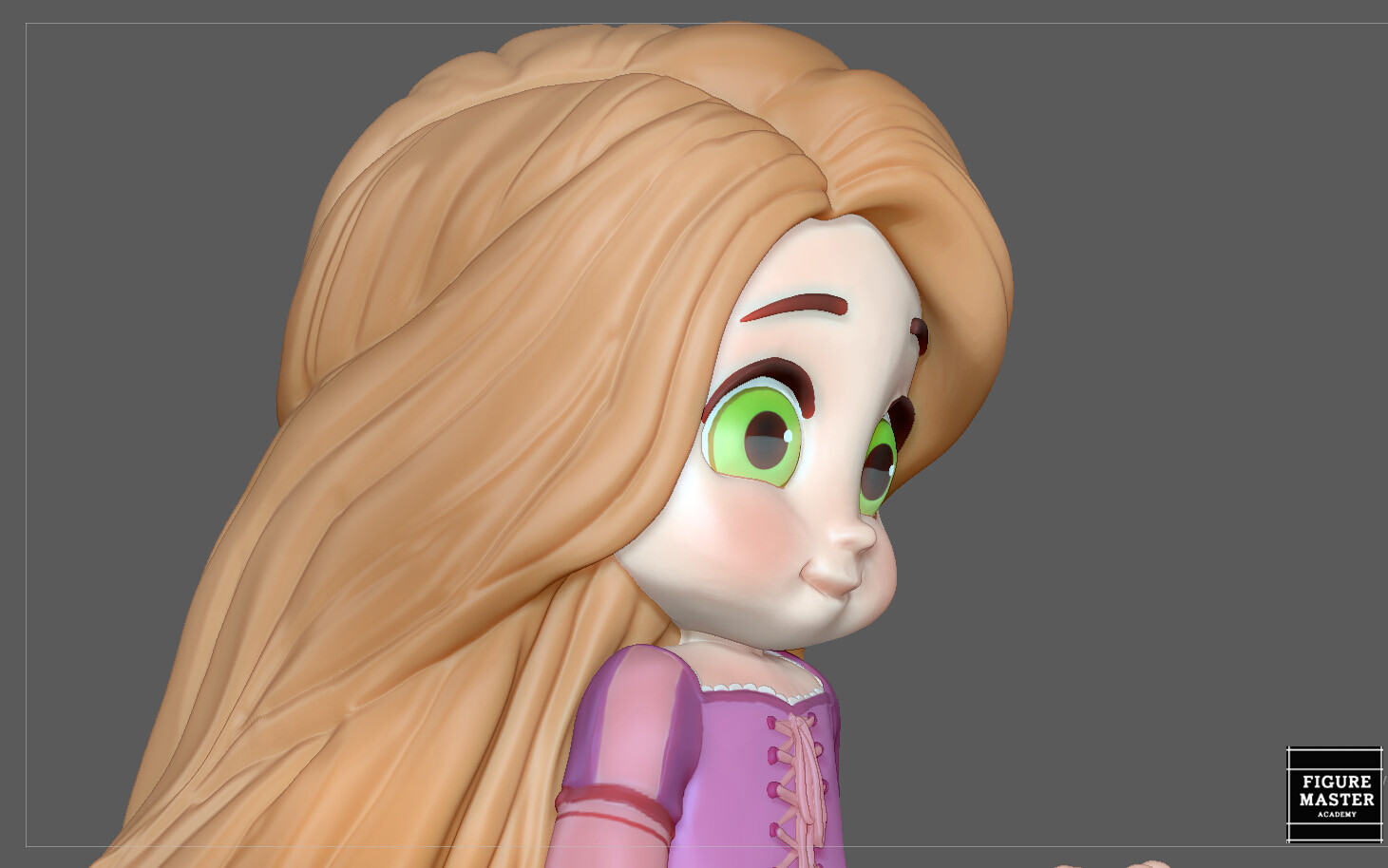 ArtStation - RAPUNZEL BABY PRINCESS DISNEY CHARACTER CUTE 3D PRINT ...