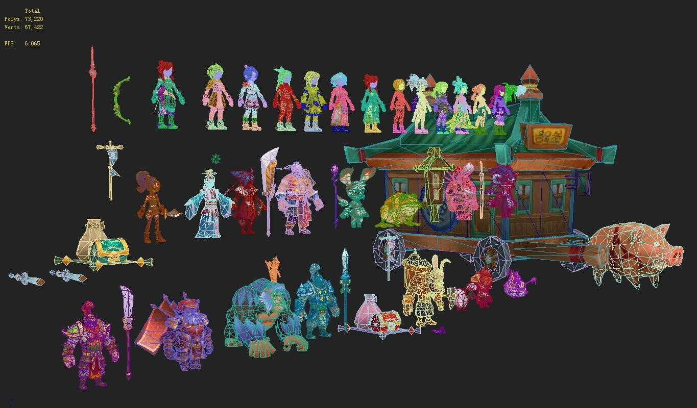 ArtStation - Game character - 20+ sci-fi character model | Game Assets