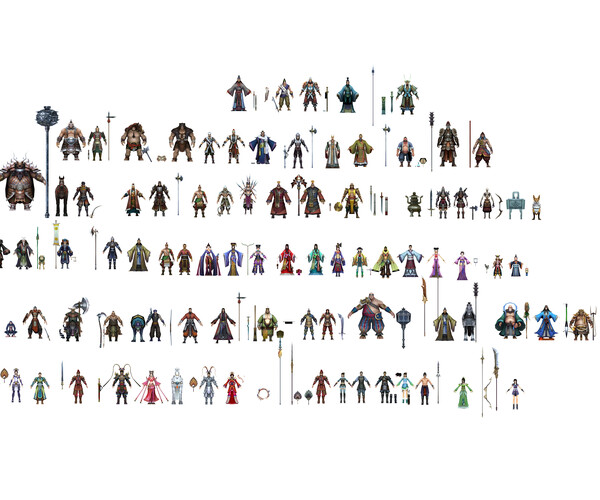 ArtStation - Game Character - 80+ Chinese Ancient Character Model ...