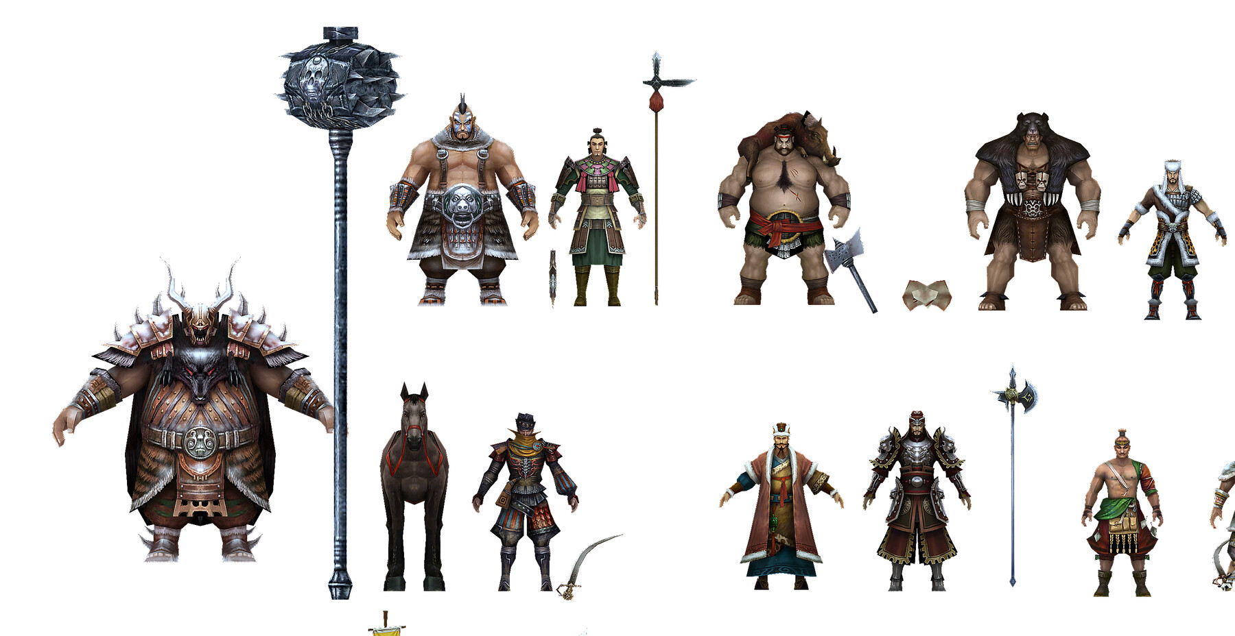 ArtStation - Game Character - 80+ Chinese Ancient Character Model ...