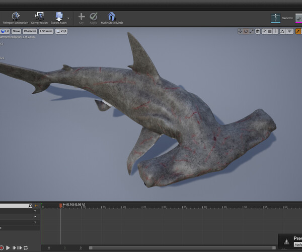 ArtStation - Hammerhead Shark - Game Ready | Game Assets