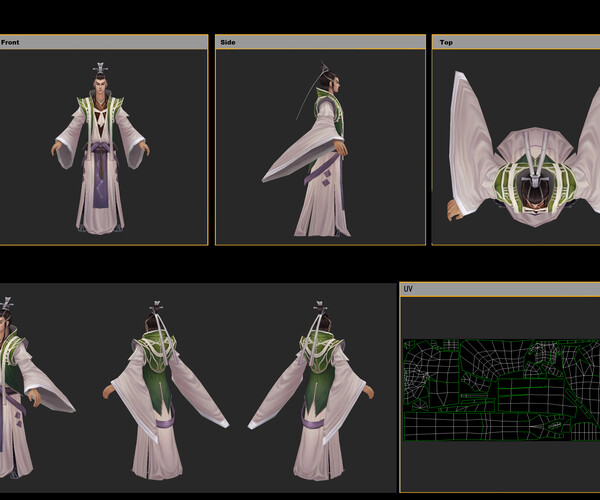 ArtStation - Low poly 3D characters - Polyester dust | Game Assets