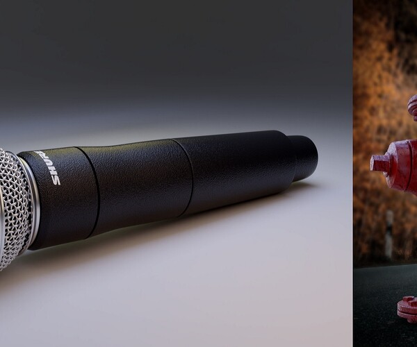 ArtStation - Shure Handheld Microphone & Fire Hydrant | Resources