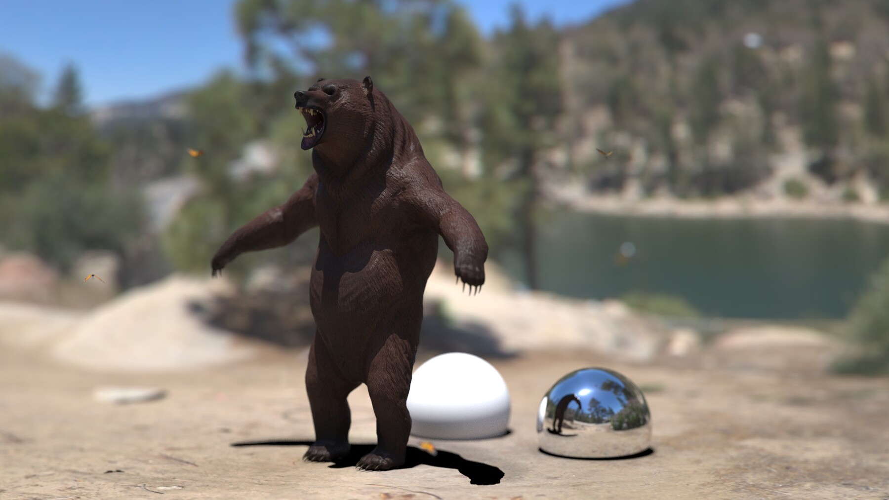 ArtStation - HDR 360 Panorama - Big Bear Lake CA - 98 Cabin resort Big ...