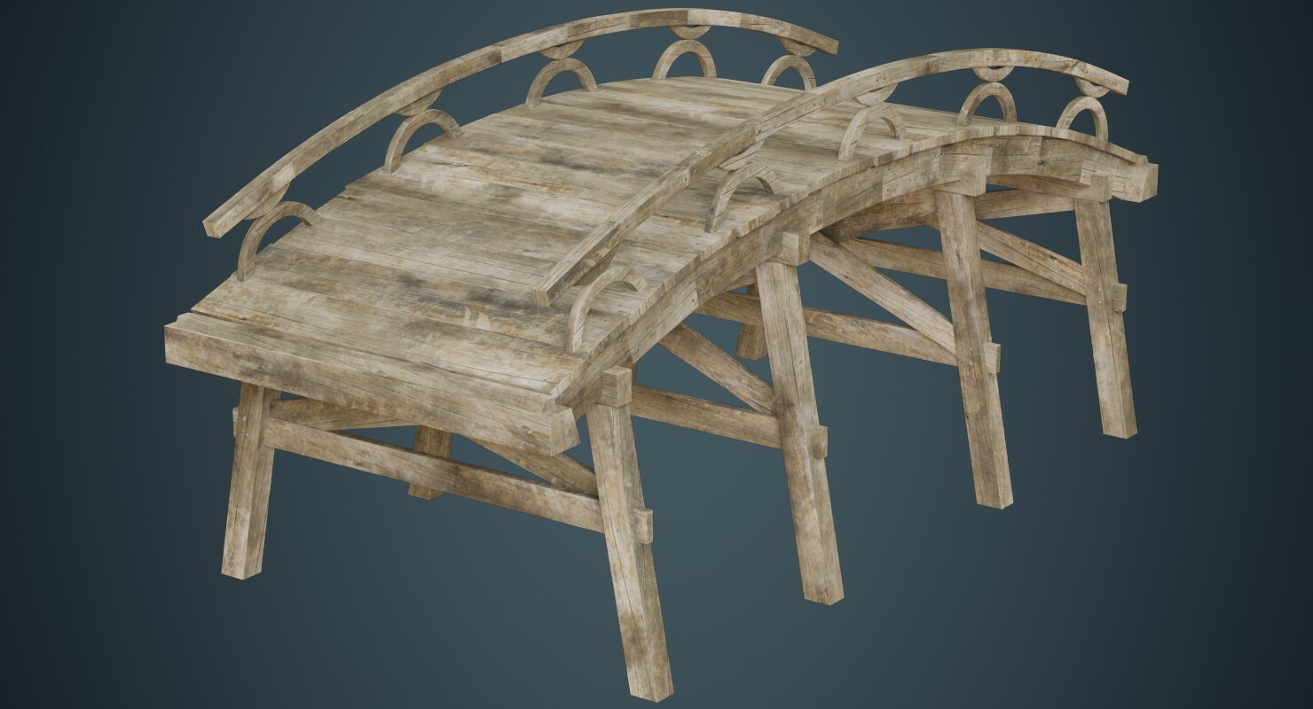 ArtStation - Plank Bridge 1A | Game Assets