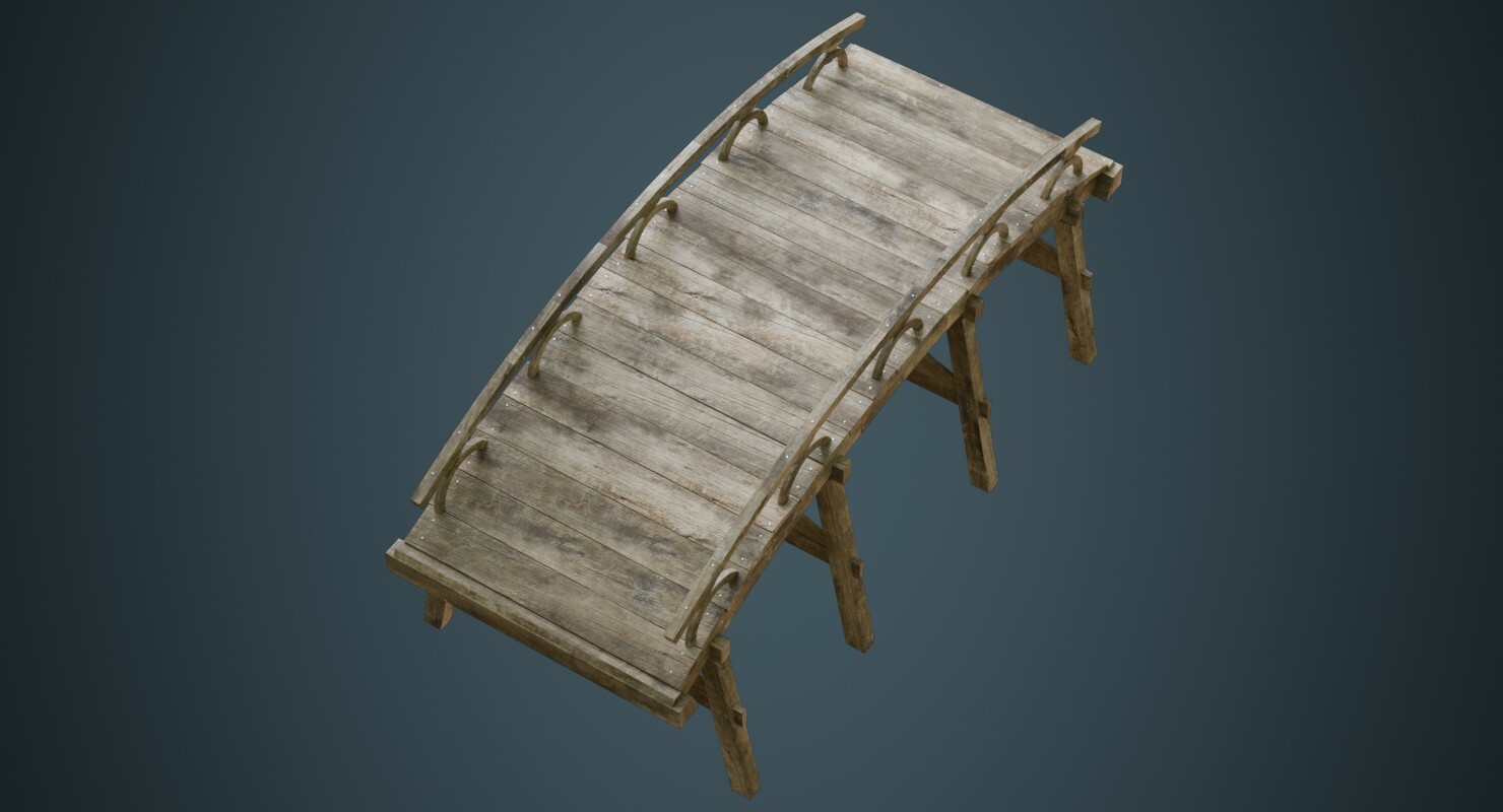 ArtStation - Plank Bridge 1A | Game Assets