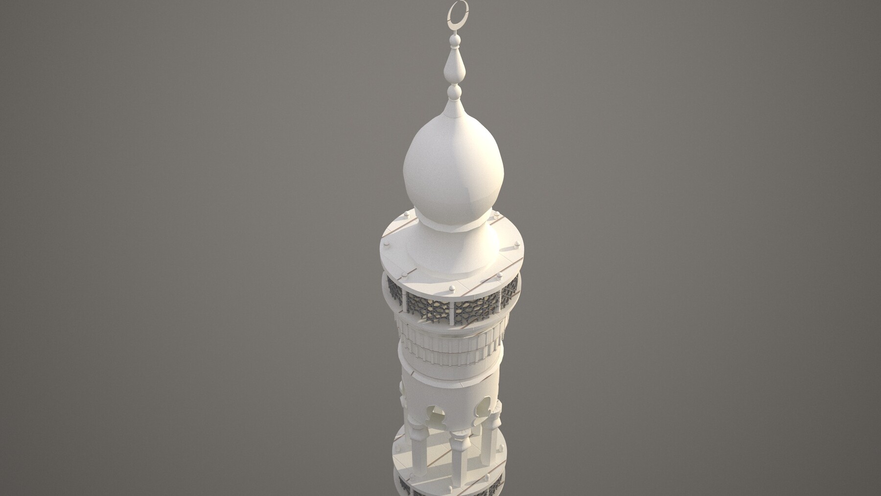ArtStation - Islamic Minaret 01 3D Model | Resources