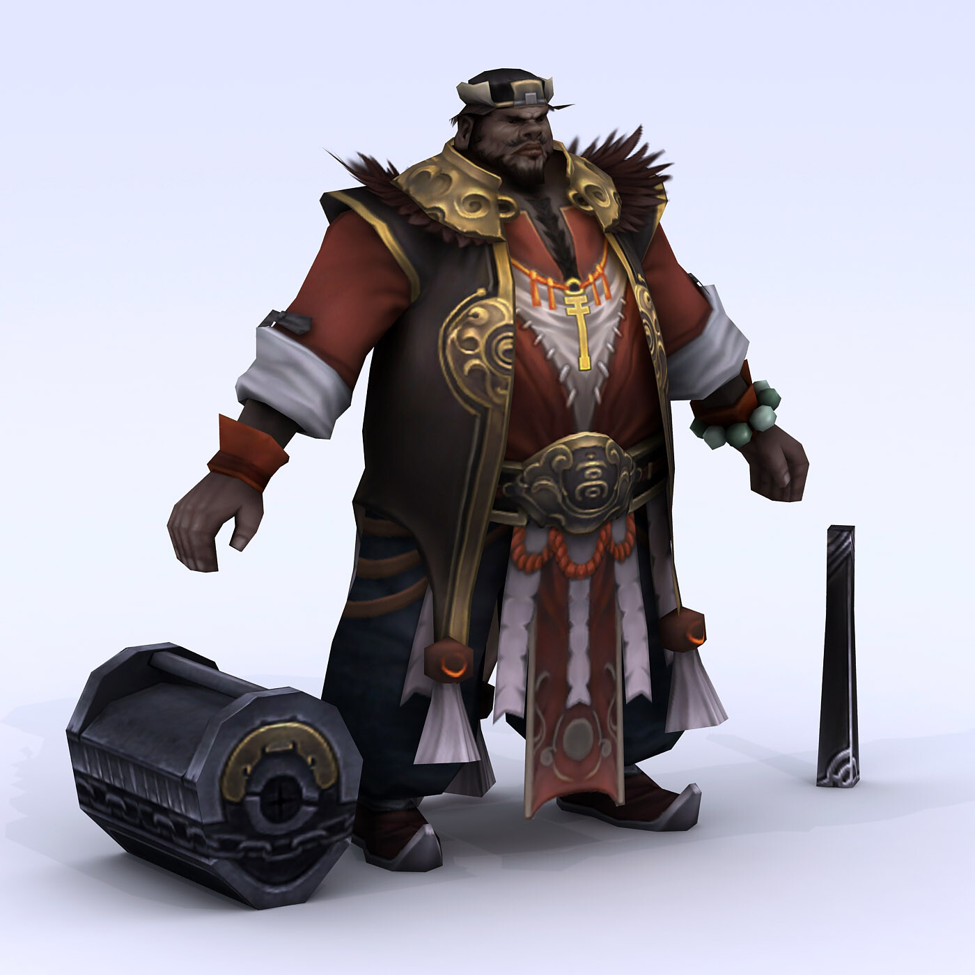 ArtStation - Low poly 3D characters- Housekeeper high only | Game Assets