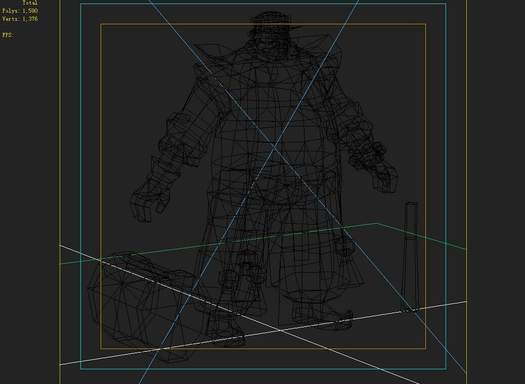 ArtStation - Low poly 3D characters- Housekeeper high only | Game Assets