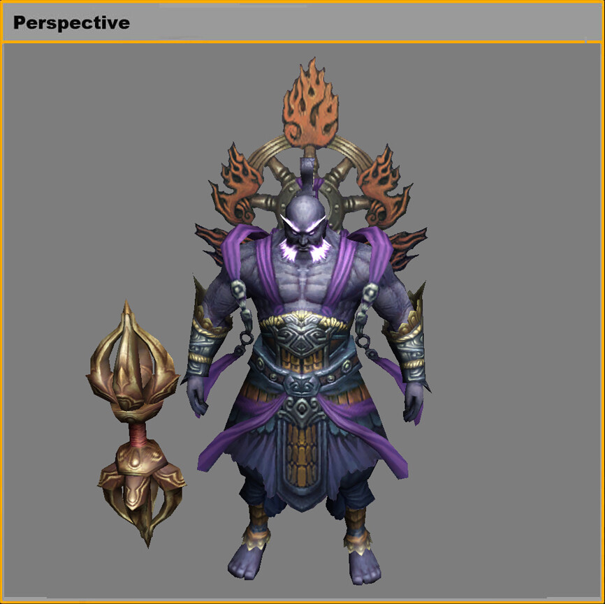 ArtStation - Low poly 3D characters-Indigo God | Game Assets