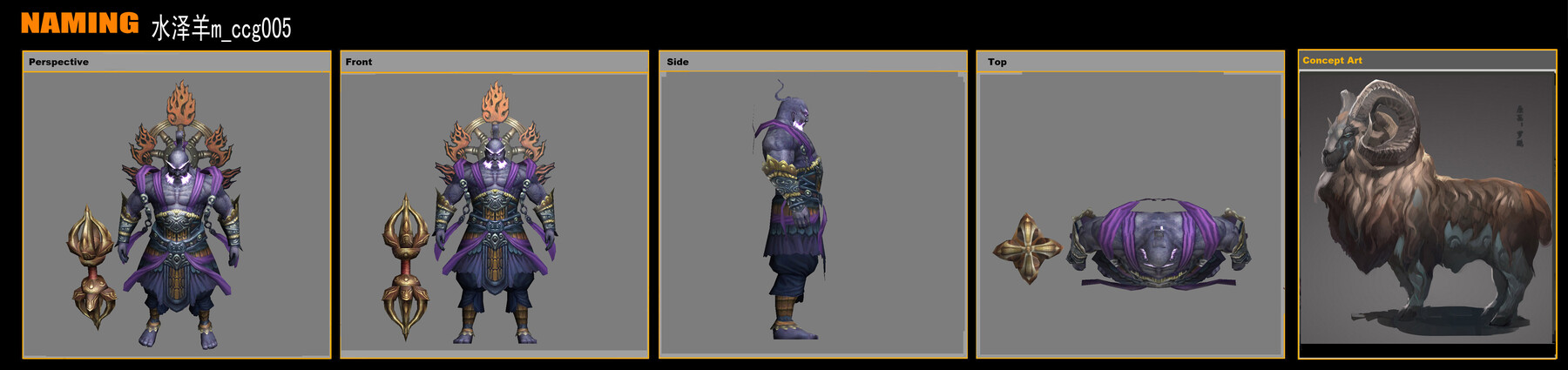 ArtStation - Low poly 3D characters-Indigo God | Game Assets