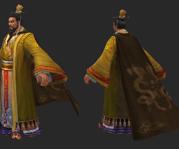 ArtStation - Low poly 3D characters-King | Game Assets