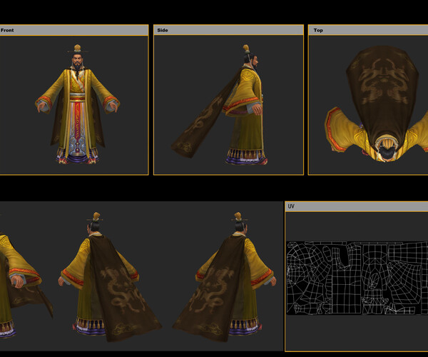 ArtStation - Low poly 3D characters-King | Game Assets