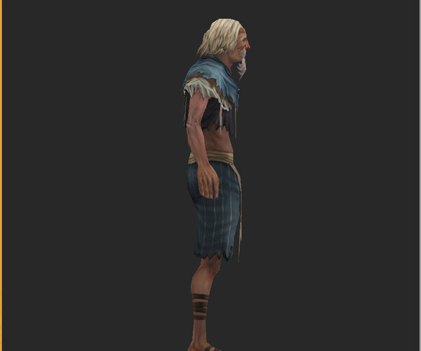 ArtStation - Low poly 3D characters-Away from | Game Assets