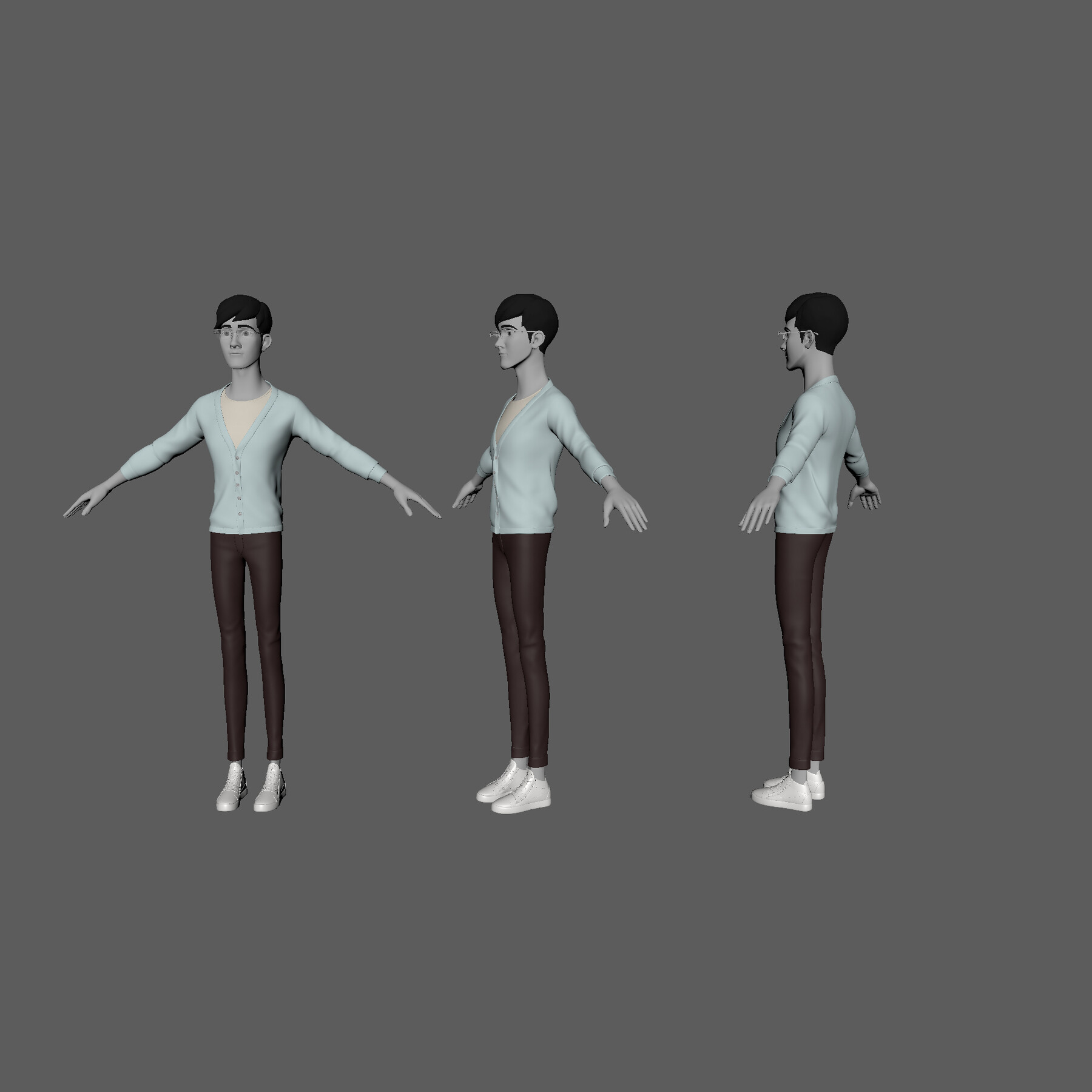 ArtStation - cartoon male modeling | Resources