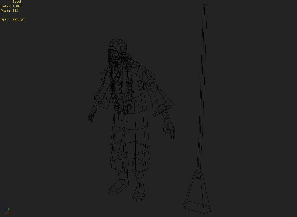 ArtStation - Low poly 3D characters - sweeping | Game Assets