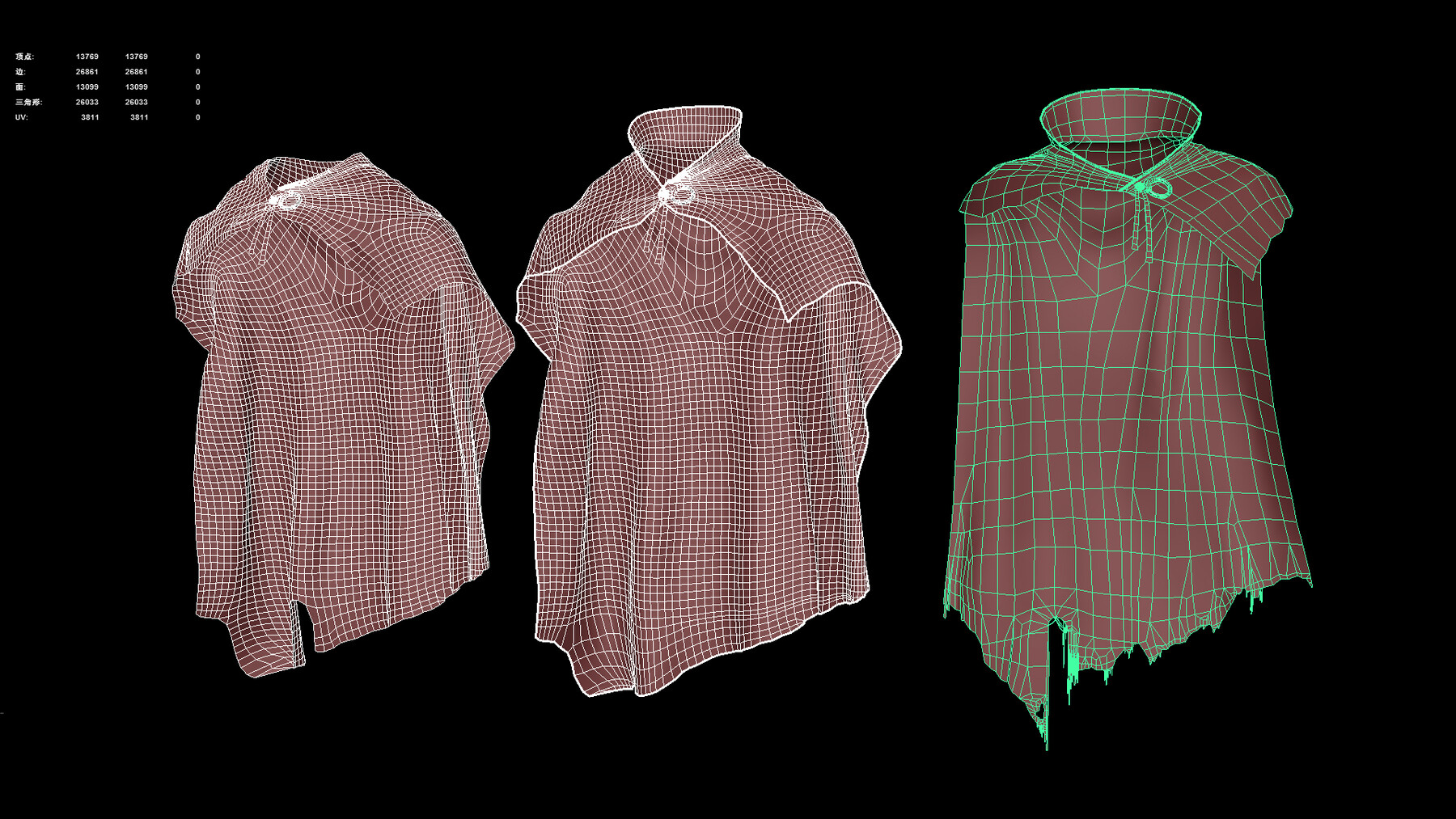 ArtStation - cloak model | Resources