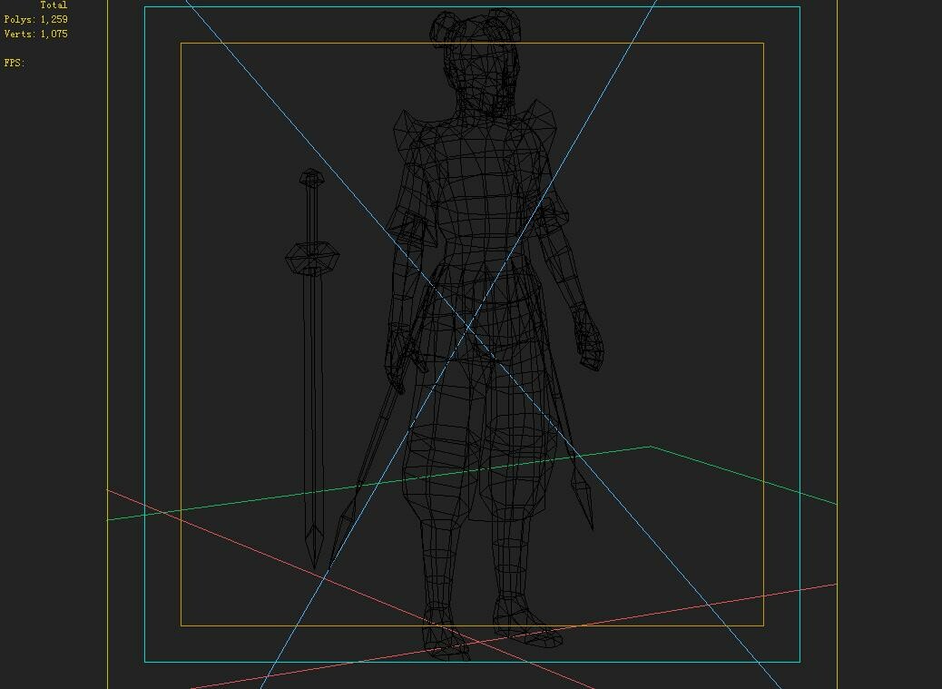 ArtStation - Low poly 3D characters-Swords apprentice | Game Assets