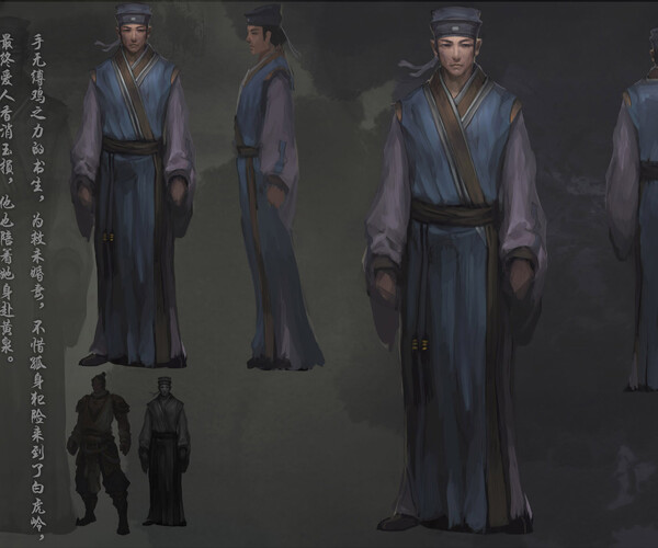 ArtStation - Low poly 3D characters-Wang Sheng | Game Assets