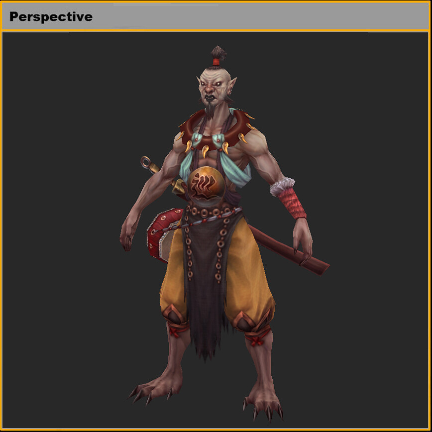 ArtStation - Low poly 3D characters - Patrol Demon | Game Assets