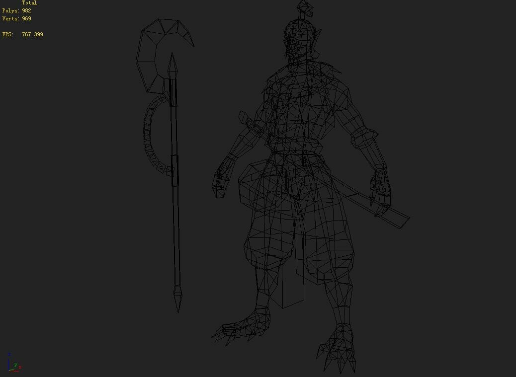 ArtStation - Low poly 3D characters - Patrol Demon | Game Assets