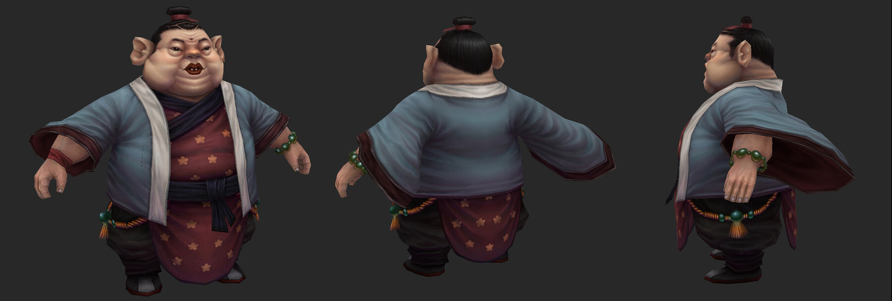 ArtStation - Low poly 3D characters-pig | Game Assets
