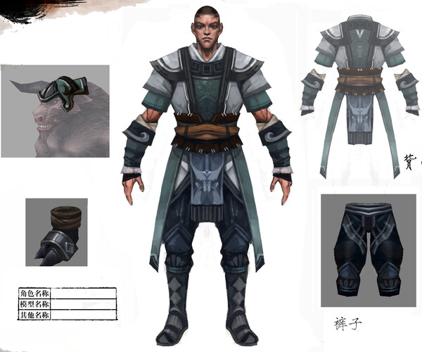 ArtStation - Cloth Set - Male 08 | Game Assets