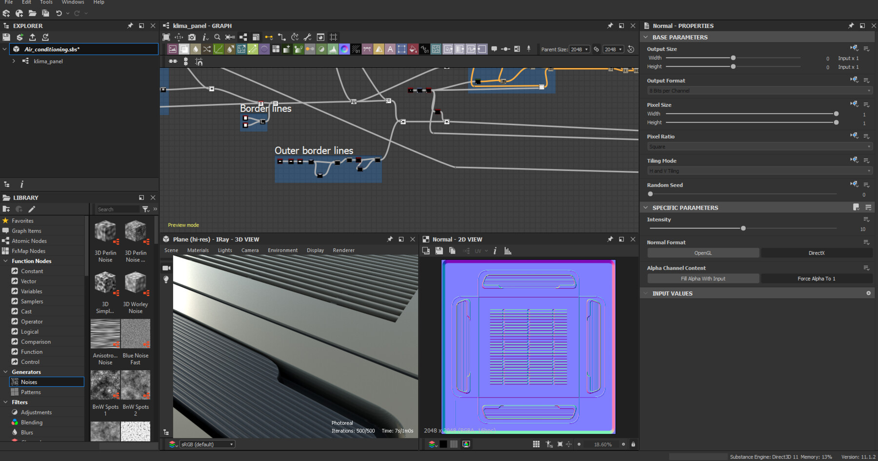 ArtStation - Substance Designer Tutorial Video / Air Conditioner Panel ...