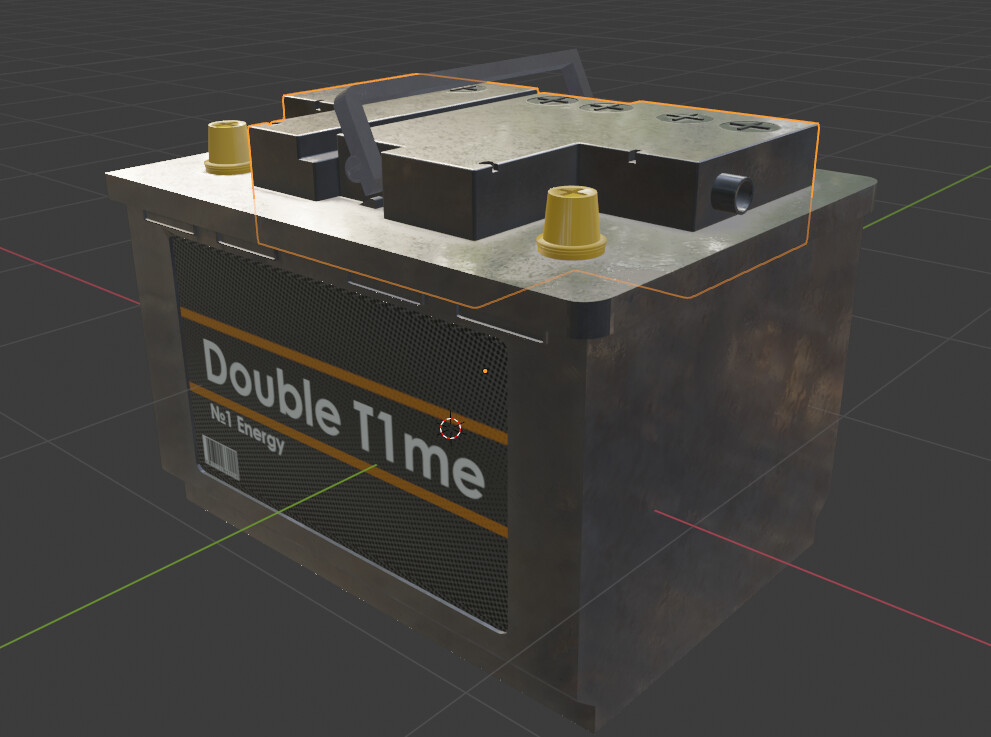 ArtStation - LOW POLY Car Battery Low-poly 3D model | Game Assets