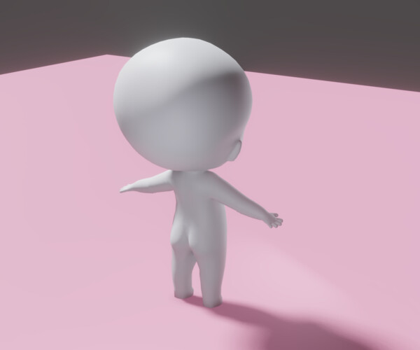 ArtStation - Chibi Character Base mesh | Resources