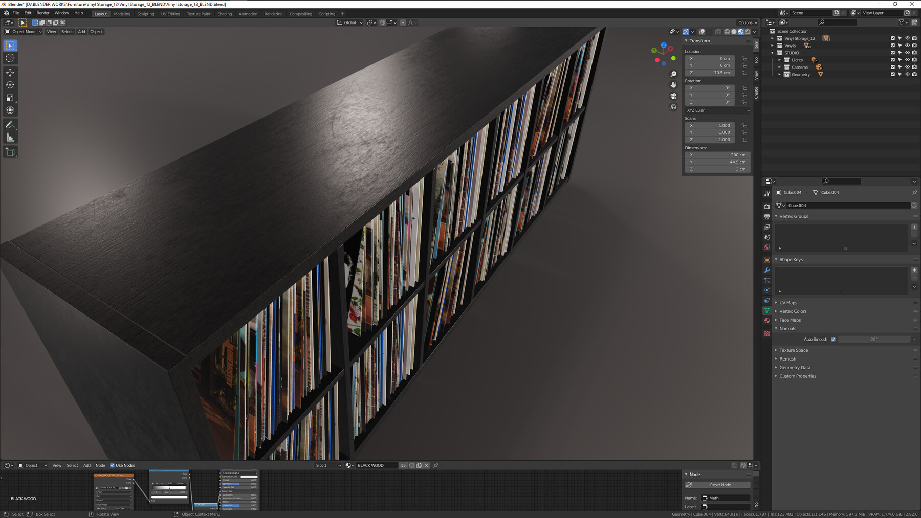 ArtStation - Vinyl Storage No12 | Resources