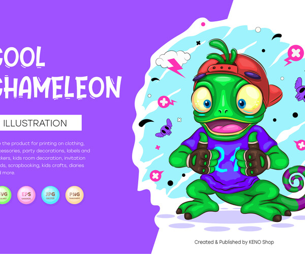 ArtStation - Chameleon Cartoon Character | Artworks
