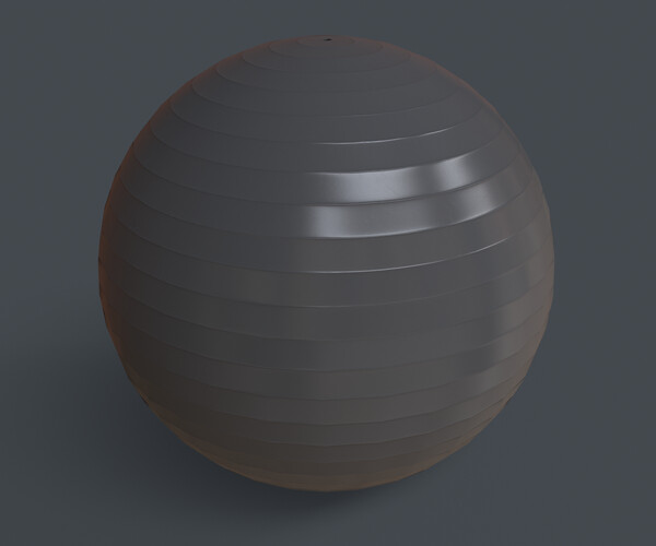 ArtStation - PBR Yoga Ball - Grey | Game Assets