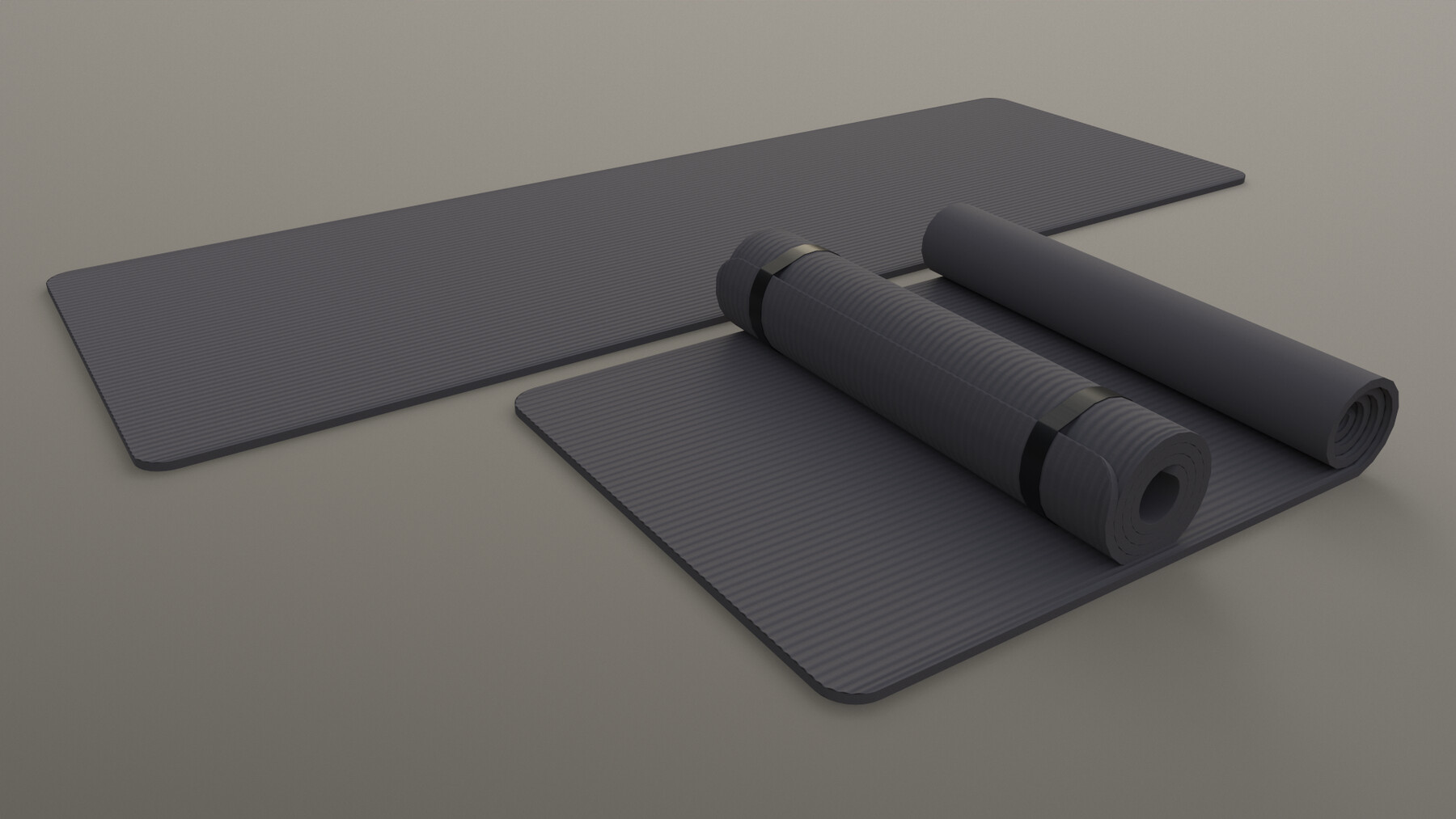 ArtStation - PBR Yoga Mat - Grey | Game Assets