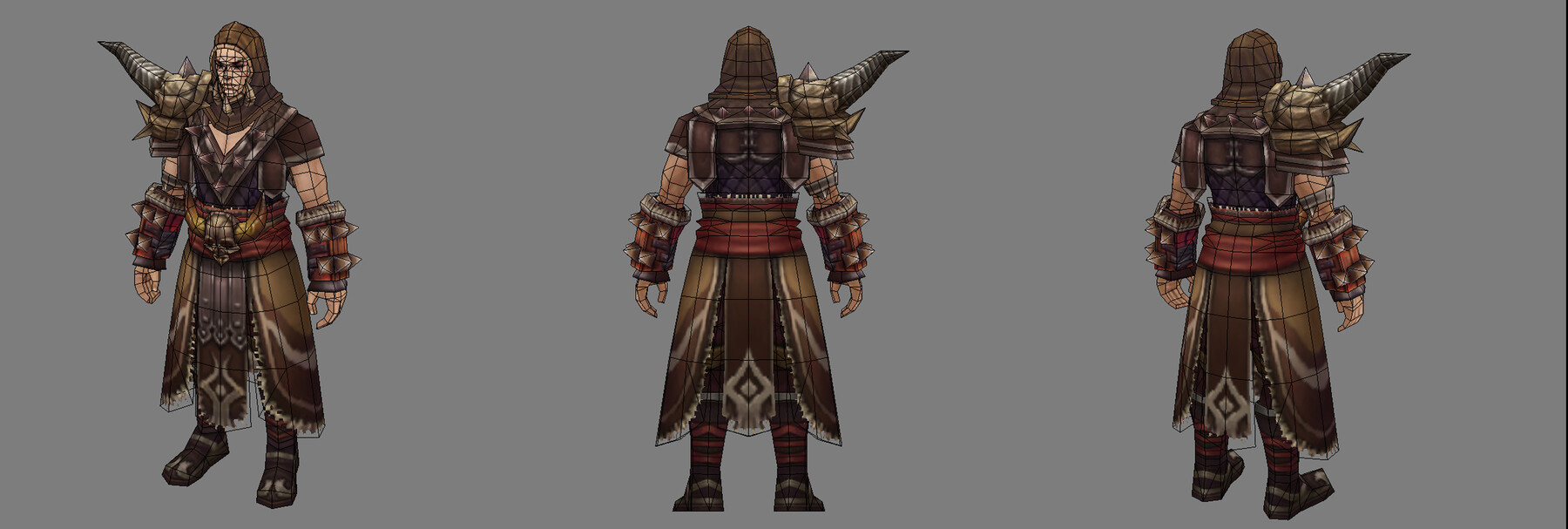 ArtStation - Leather Suit - Male 09 | Game Assets