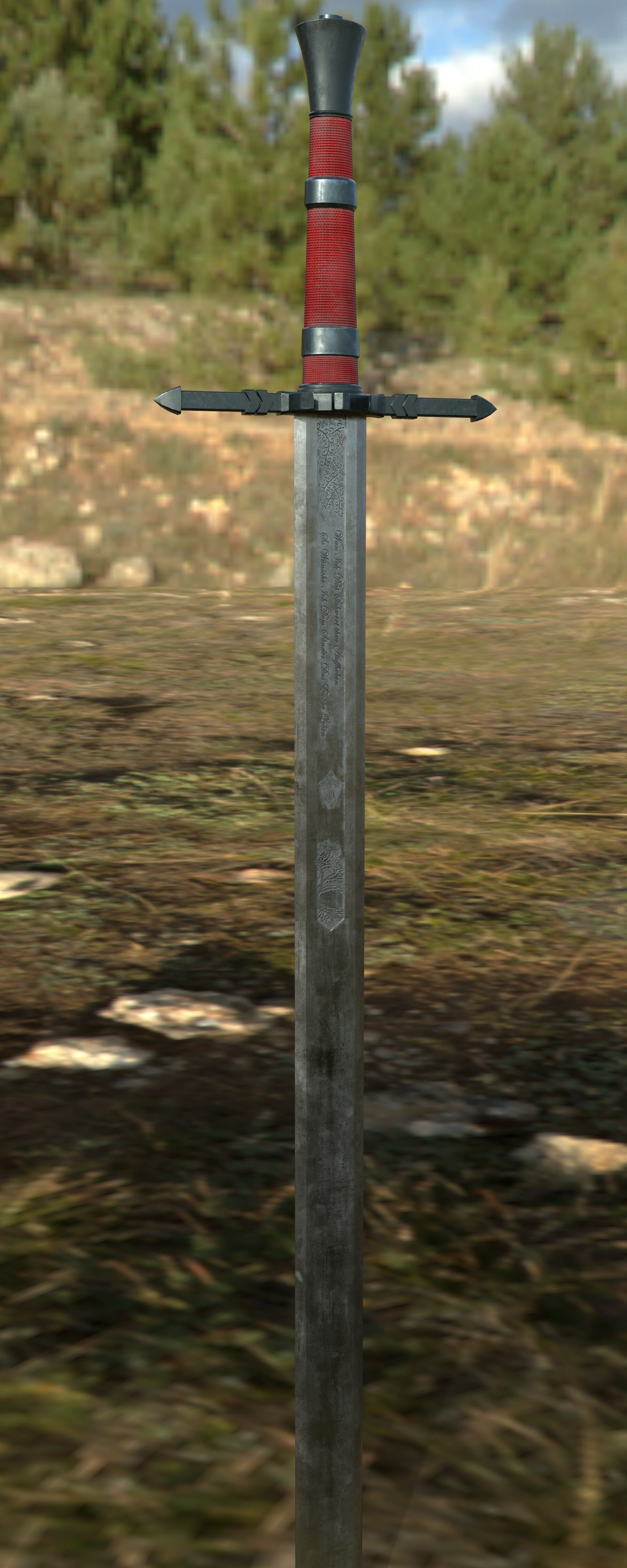 ArtStation - Executioner Sword - Low Poly | Game Assets