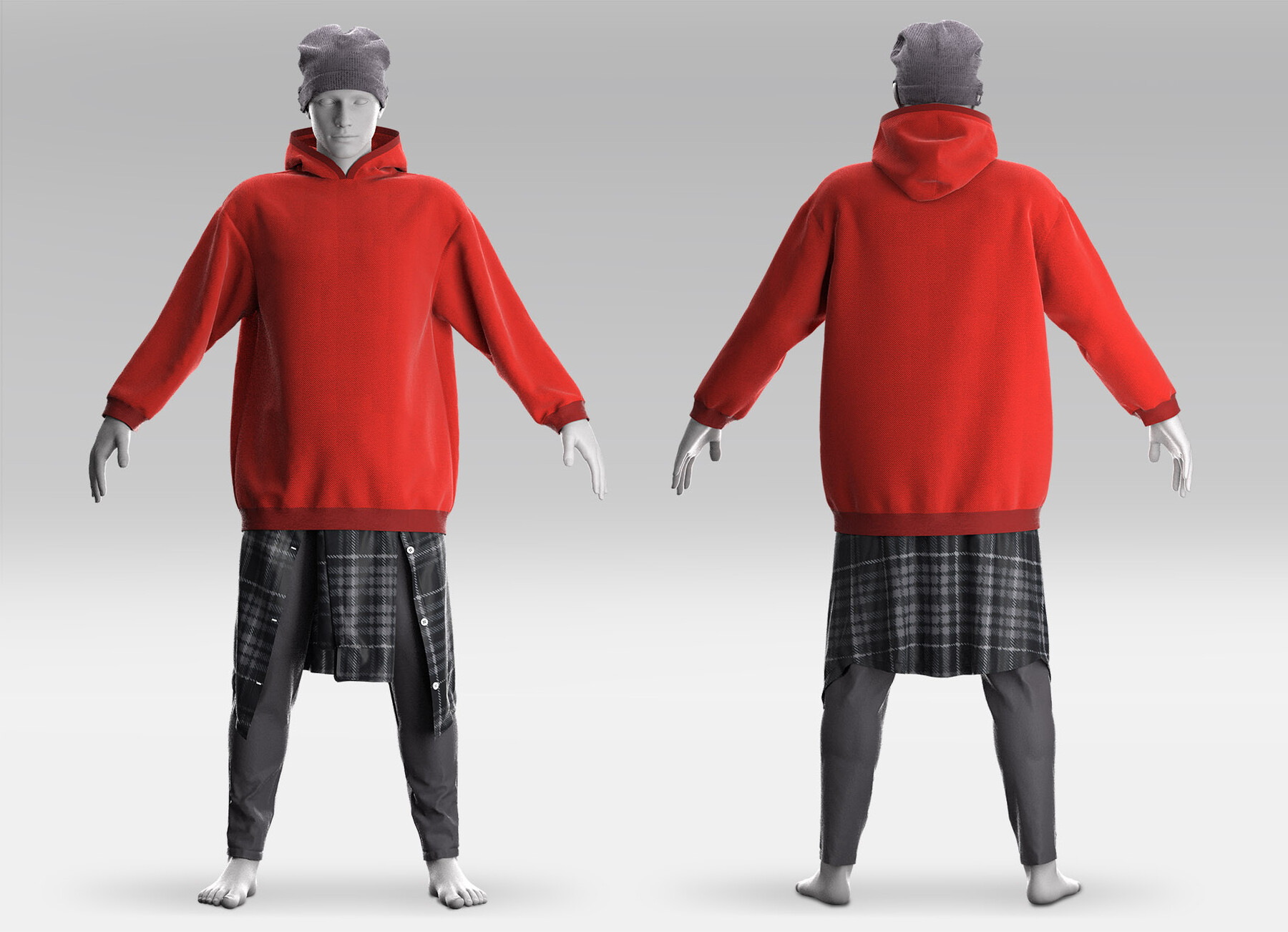 ArtStation - Mens clothing 017. MD PROJECT FILE + OBJ + BLEND | Game Assets