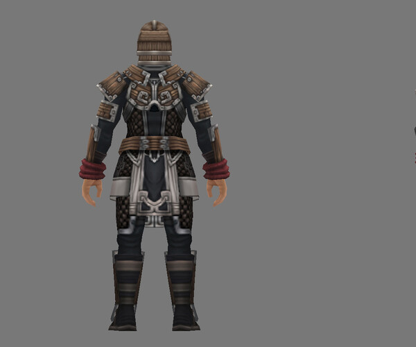 ArtStation - Light Armor Set - Male 01 | Game Assets