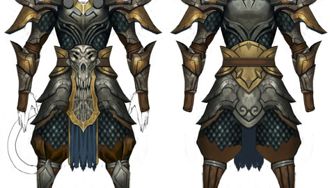 ArtStation - Light Armor Set - Male 05 | Game Assets