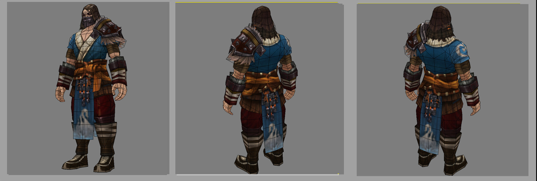 ArtStation - Light Armor Set - Men 06 | Game Assets