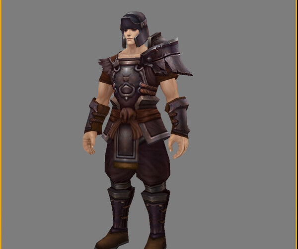 ArtStation - Light Armor Set - Men 08 | Game Assets