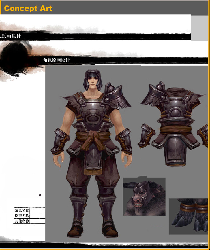 ArtStation - Light Armor Set - Men 08 | Game Assets