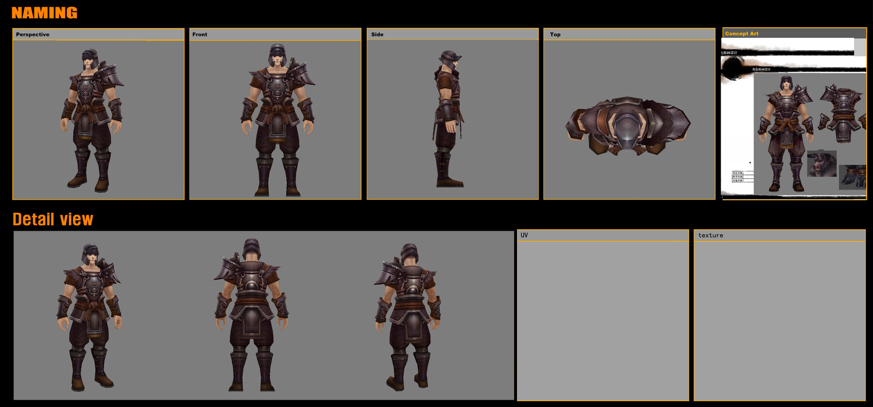 ArtStation - Light Armor Set - Men 08 | Game Assets