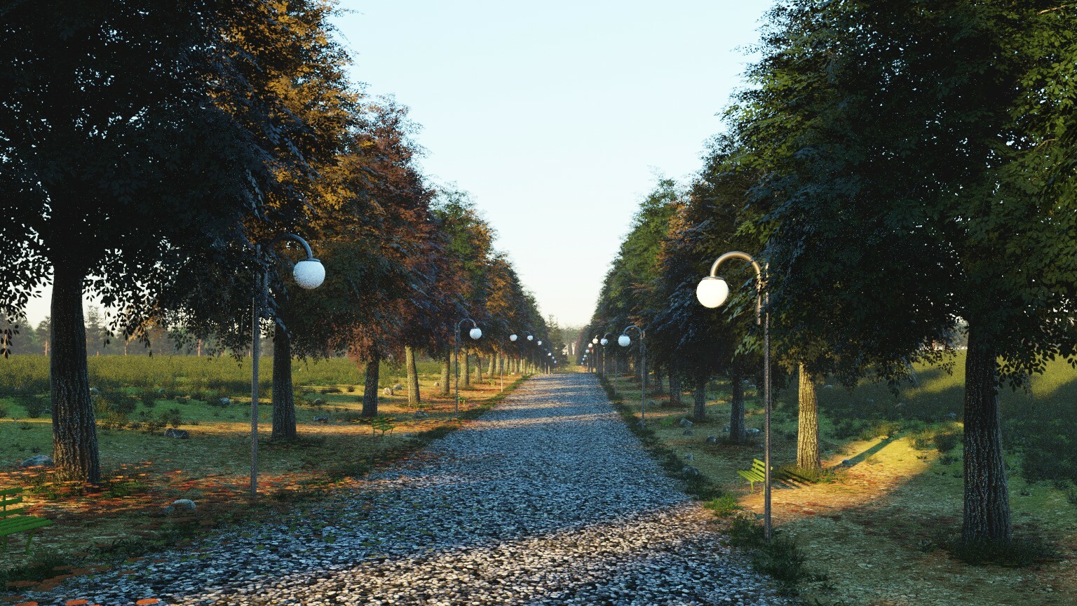 ArtStation - Tree-lined avenues | Resources
