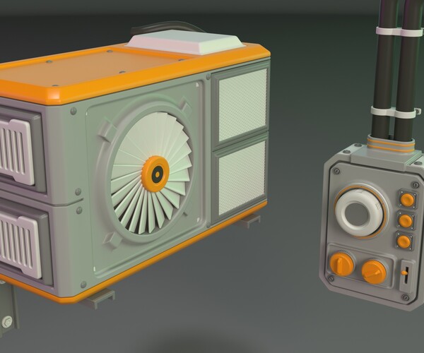 ArtStation - Wall Electric Props 1 - 20 pieces | Resources