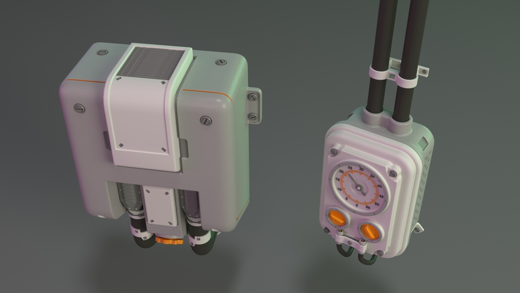 ArtStation - Wall Electric Props 1 - 20 pieces | Resources