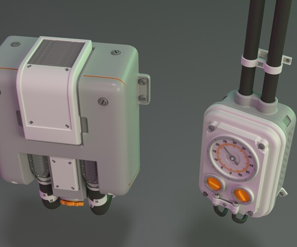 ArtStation - Wall Electric Props 1 - 20 pieces | Resources