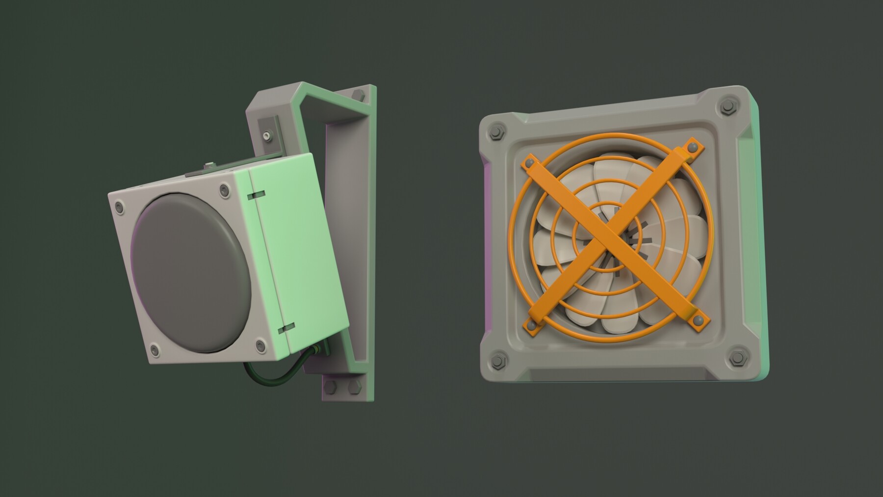 ArtStation - Wall Electric Props 1 - 20 pieces | Resources